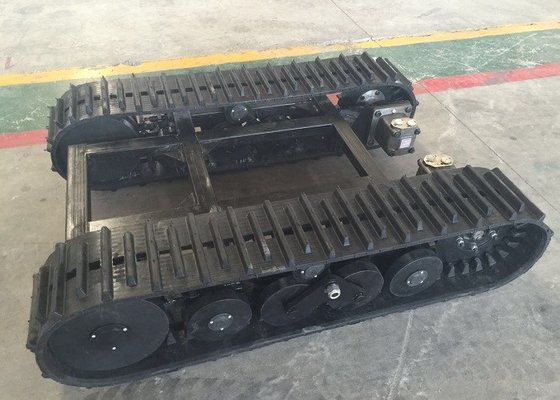60  Links Rubber Track Undercarriage 357kg Weight For Robot / Loader Machinery