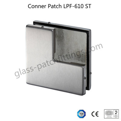 Stopper Type Shower Glass Fittings , Stainless Steel Patch Fittings Side Panel Connector