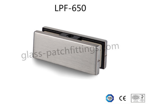Rectangle Shaped Glass Patch Fittings 100kg Bearing Weight Square Connecting Clamp
