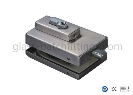 Aluminum Body Material Glass Patch Fittings Lock 73×50×43mm Dimension LPL-4A