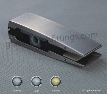Curved Cover Top Frameless Glass Door Patch Fittings 10mm - 12mm Thickness