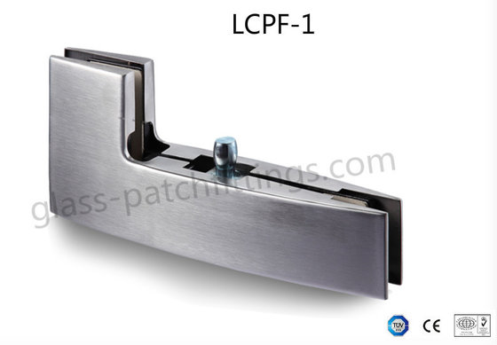 SSS Finish Frameless Glass Door Patch Fittings Interchangeable Pivot Point Of 55 / 65mm