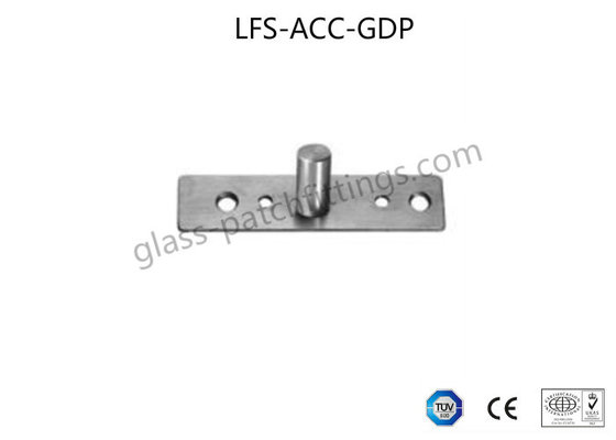 Top Pivot Point Frameless Glass Door Patch Fittings Stainless Steel Four Holes