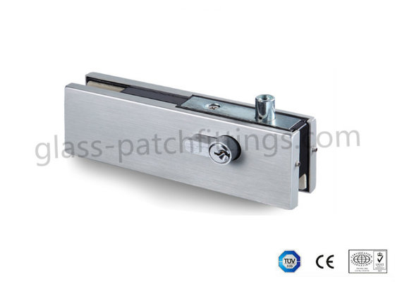 Edge Smooth Frameless Glass Door Locks , Patch Fitting Lock With Brass Cylinder Key