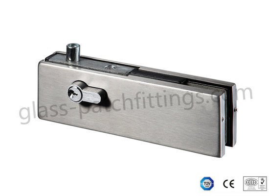 Edge Smooth Frameless Glass Door Locks , Patch Fitting Lock With Brass Cylinder Key