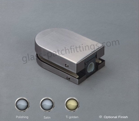 10mm - 12mm Glass Thickness Frameless Glass Door Patch Fittings Precise Notch Angle