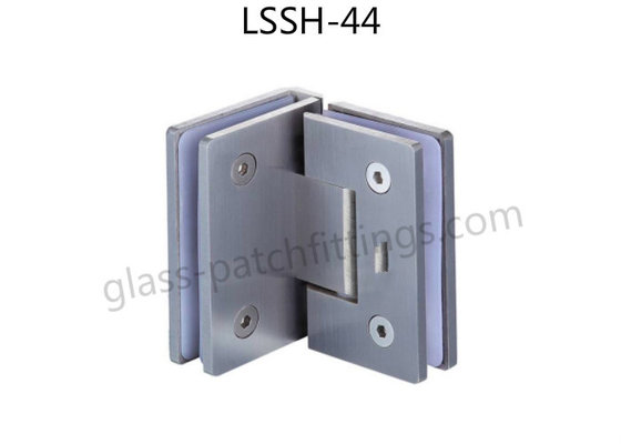 Bidirectional Opening Glass To Glass Connectors , Frameless Glass Door Hinges Rust Proof