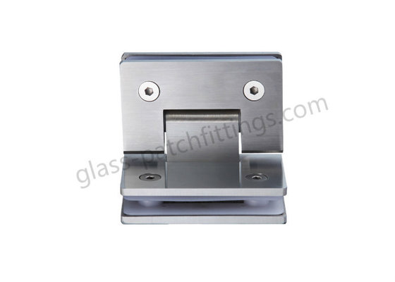 Bidirectional Opening Glass To Glass Connectors , Frameless Glass Door Hinges Rust Proof