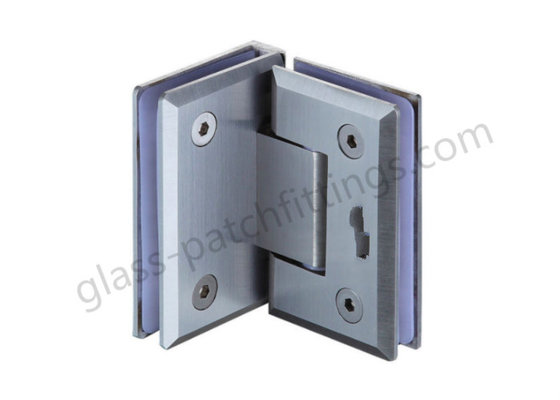 Heavy Duty SS Glass Connector Hardware , Frameless Door Hinges Fade Resistant