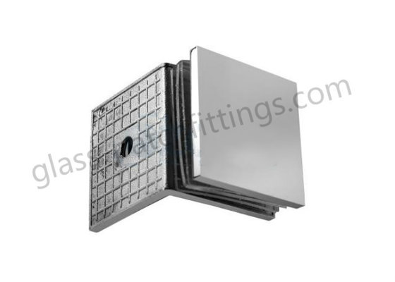 Hydraulic Wall To Glass Hinges 304 SS Cover Material Perfect Logistical Performance