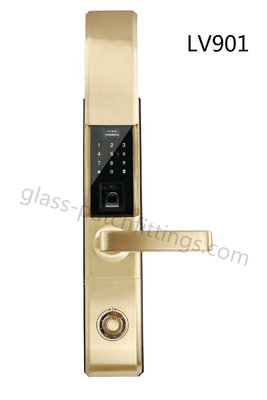 Low Power Reminder Fingerprint Locker Lock , Thumbprint Door Lock Combination Unlock Function