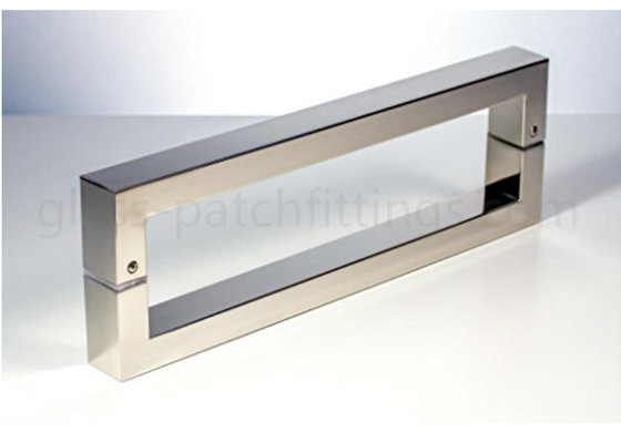 Square Tube Push Pull Door Handles , Shower Door Handles SGS Certificated