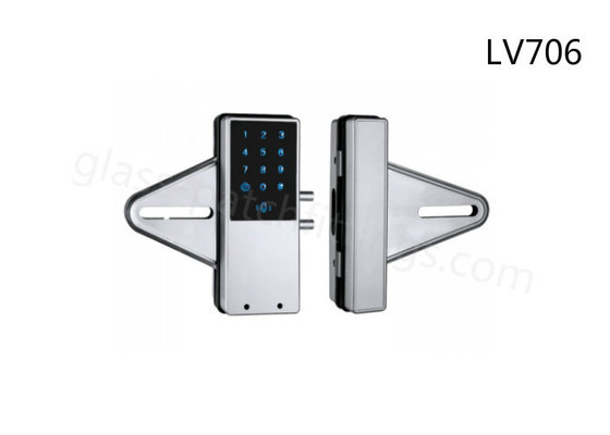 Password Smart Glass Door Lock Working Current 250mA Large Fingerprint Capacity