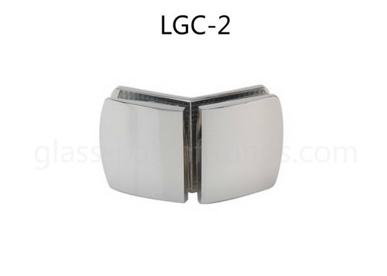135 Degree Glass To Glass Connectors Long Lifespan Door Thickness 8 - 12mm