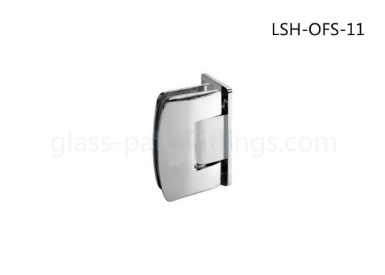 Rust Proof Shower Door Hinges 3 Holes Offset Base Centrally Positioned Pivot Line