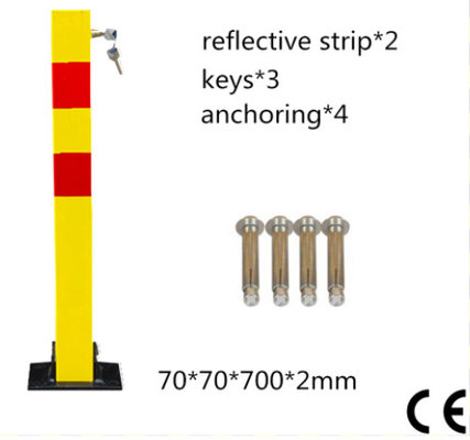 Foldable Parking Space Lock 160*100*5mm Base Size Anti Theft Position Lock