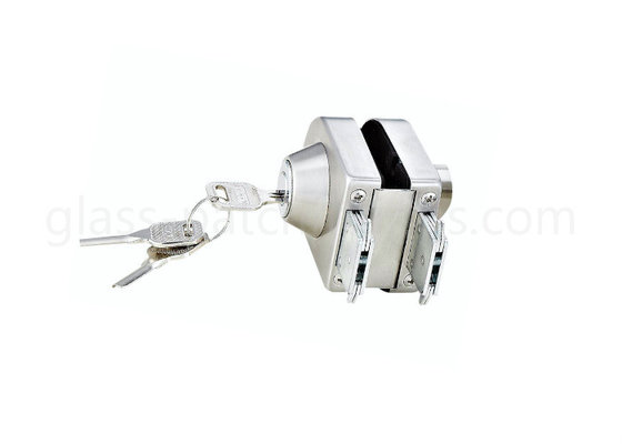 Tempered Aluminum Glass Door Lock Exquisite Craft 10mm - 12mm Glass Swing Sliding