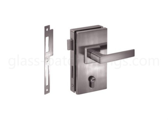 Anti Corrosion Glass Door Lock SUS 304 / 316 With Latch Bolt Strike Plate
