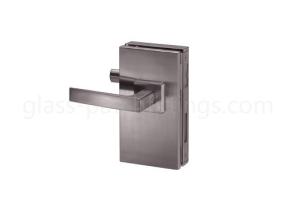 Lever Handle Type Glass Door Lock With Key To Key Cylinder - Computerised
