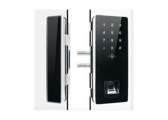 HD Speaker Smart Glass Door Lock Emergency Charging Micro USD Remote Control