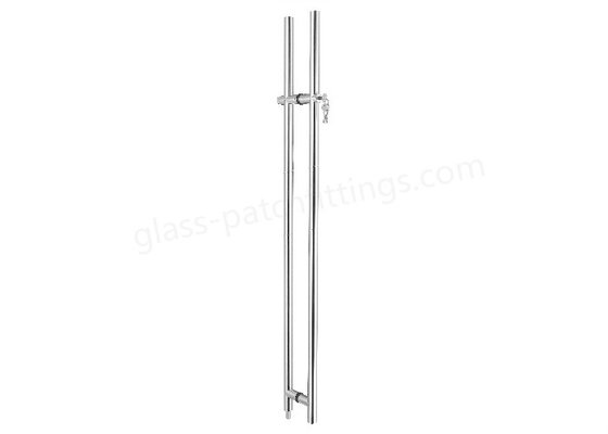 Stainless Steel 316 304 201 Entry Glass Door  Pull Handle With Lock EU Standard Core Applied