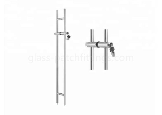 Widely Used Superior Quality Polished Stainless Steel Glass Door Handle With Lock