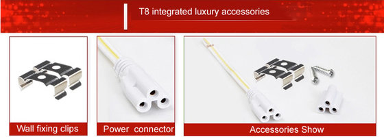 Integrated Lamp T8 LED Tubes 1200mm Easy To Install Ofiice Supermarket Lighting
