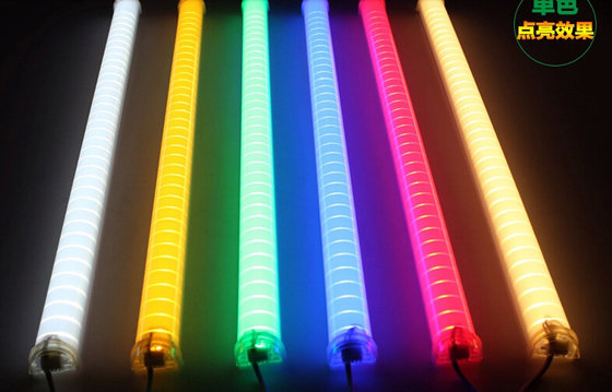 Waterproof Full Colour 7Watt LED Tube Lighting , DMX RGB LED Digital Tube