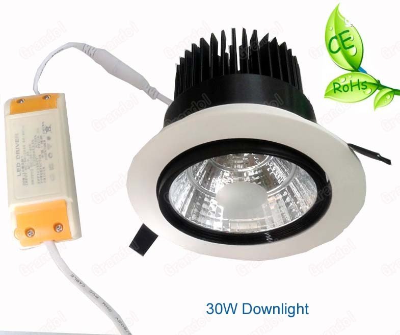 COB LED  Recessed Downlight 20W 30W Adjustable Angle For Lotte Shop Brightness Lamp
