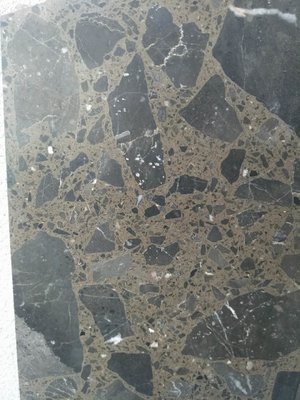 Maron Emperador Dark Quartz Stone Tiles Recyclable Feature Eco - Friendly