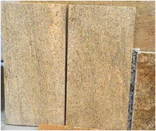 Tiger Skin Yellow Polished Granite Slabs Corrosion Resistant Design