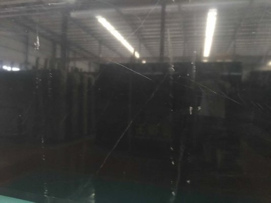 24X12 Black Marquina Marble Stone With Honed Surface OEM Service
