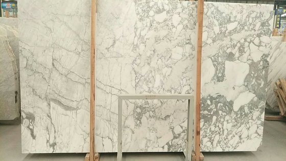 Arabescato Calacatta Marble Kitchen Countertops Customized Shape