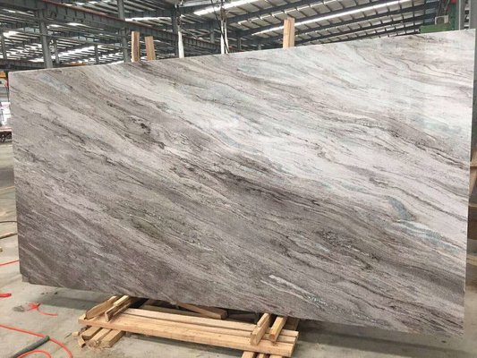 Italy Brown Marble Slab Countertops Low Radiation Stone Material