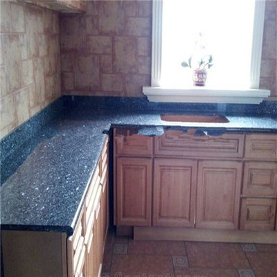 Blue Pearl Granite Countertops Waterfall Scenery CE Certification