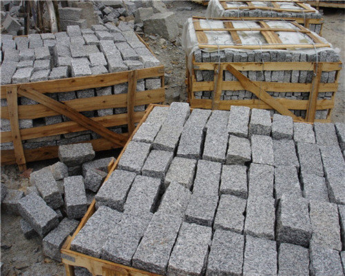 Natural Silver Grey Natural Granite Paving Slab For Driveway Covering