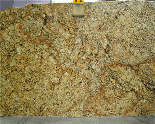 Brazil Gold Granite Tile Countertop / Granite Slabs For Kitchen Countertops