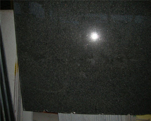 Ultra Large Natural Black Granite Floor Tiles Customized Dimension