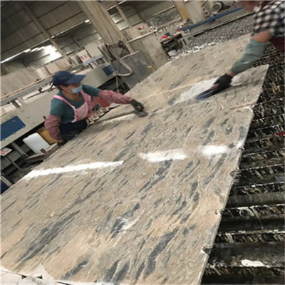 Blue Apollo Gold Polished Marble Slabs Low Radiation Stone Material