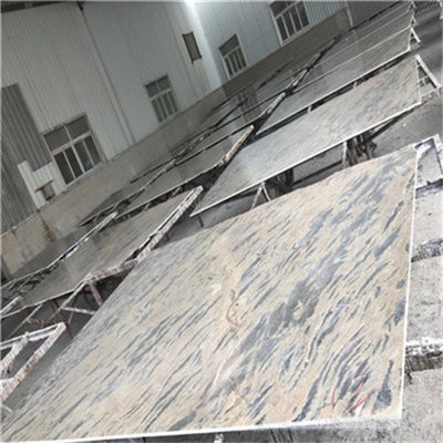 Blue Apollo Gold Polished Marble Slabs Low Radiation Stone Material