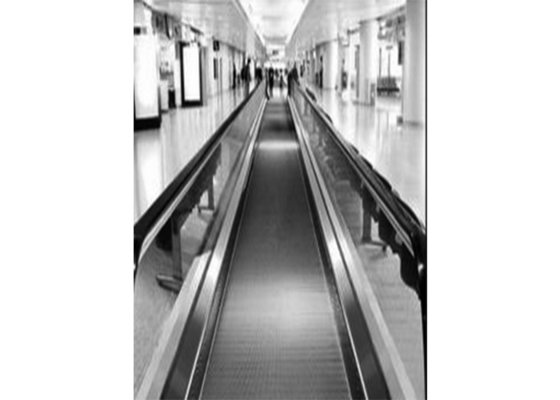 Moving Walk Escalator With high precision guide rail system , airport walkways