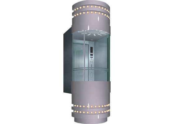 Multiple safety device  Panoramic Elevator with fashionable  glass cabin