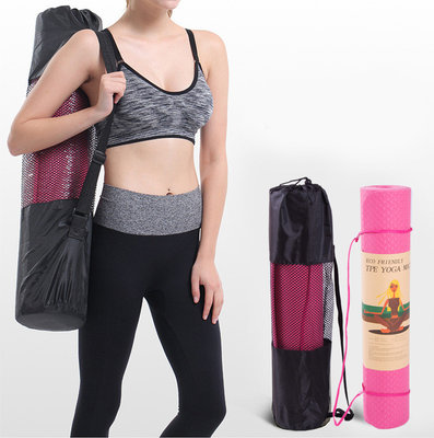 Honeycomb One Piece Molding Waterproof Tpe Yoga Mat