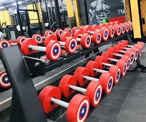 Home / Gym Multi Weight Dumbbells , Coated Rubber Adjustable Weight Dumbbells
