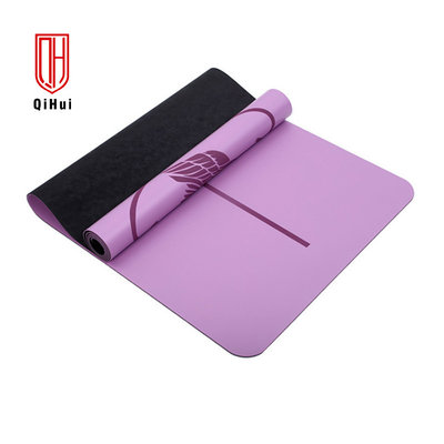 Waterproof Latex Free Yoga Mat , Rapid Rebound Custom Printed Yoga Mats