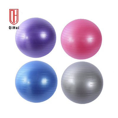 Gymnastic Pink / Blue Exercise Ball , Weight Loss Anti Burst Exercise Ball