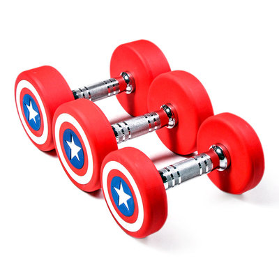 Upscale CPU Wrap Fitness Gear Dumbbells , Round Head 2.5kg / 5kg Home Gym Dumbbells