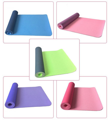 Double Sided Smooth Gym Yoga Mat Soft Texture Skin / Environmentally Friendly