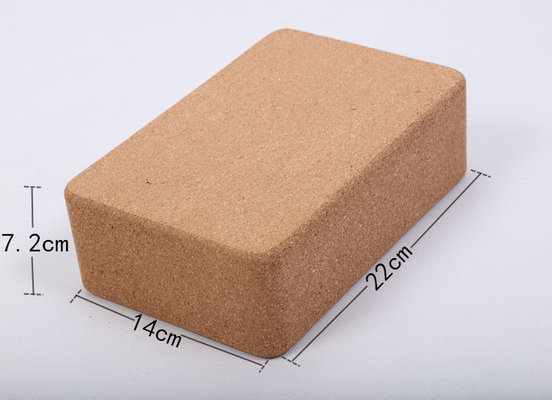 Wooden Auxiliary Yoga Block Brick Cork Non Toxic Anti Slip For Back Pain