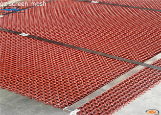 China red color woven wire screen with size of 2000x3000mm for Saudi Arabia high quality 65 Mn lower price supplier